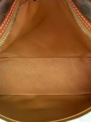 Celine Macadam Coated Canvas Vanity Bag - Brown