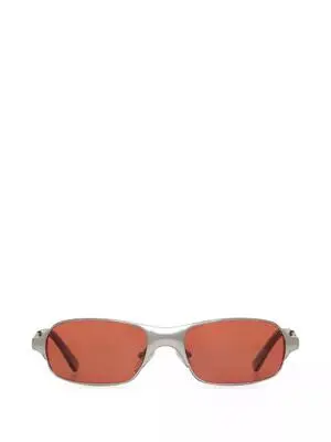 BRU EYEWEAR Aitken Rectangle-frame Sunglasses - Silver