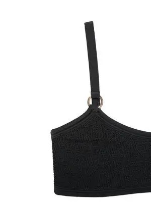 Hunza G Ring-detail Crinkle Bikini