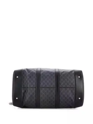 Gucci Convertible Duffle Bag Gg Coated Canvas Large Satchel