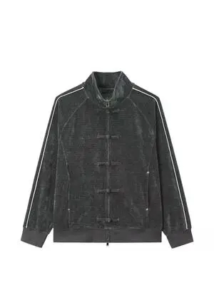 FIVE CM Corduroy-effect Frog-fastening Sweatshirt