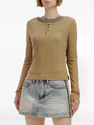 Izzue Ribbed Layered T-shirt