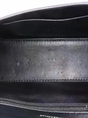 Balenciaga Hourglass Stretch Top Handle Bag Crocodile Embossed Leather Satchel