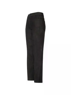 FRACOMINA Lace-panelled Pressed-crease Jeans