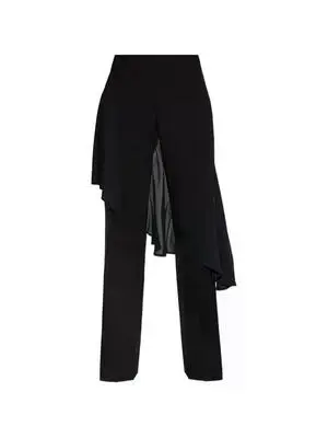 AVAVAV Asymmetrical Draped Trousers - Black