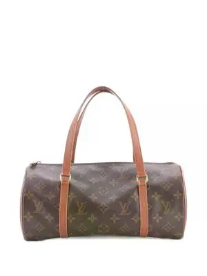 LOUIS VUITTON Papillon Handbag Monogram Canvas 30 Shoulder Bag - Brown