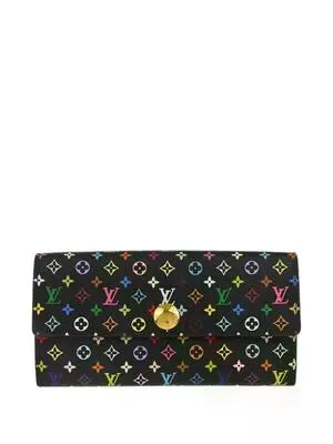 LOUIS VUITTON X Takashi Murakami 2013 Portefeuille Sarah Wallet - Black