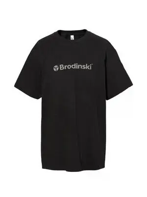 BRODINSKI Reflective-logo T-shirt