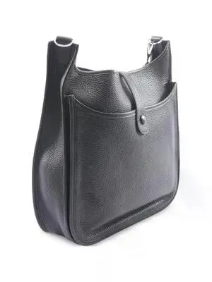 Hermès Taurillon Clemence Evelyne Gm Ii Shoulder Bag - Black