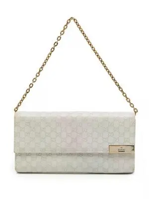 Gucci 2000-2015 Microguccissima Dice Wallet On Chain Shoulder Bag - Brown