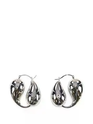 LE MANDORLE Quote Hoop Earrings