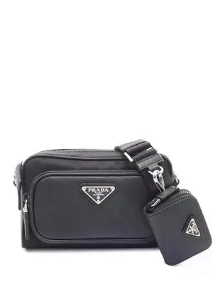 Prada 2013-2026 Tessuto And Saffiano Camera Bag Crossbody Bag