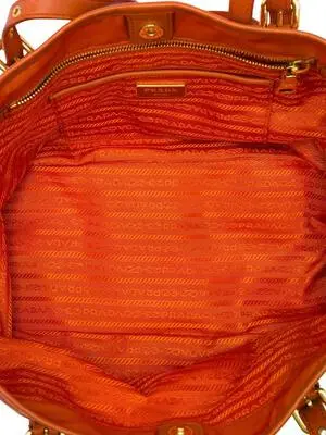 Prada 2013-2026 Saffiano Trimmed Tessuto Tote Bag