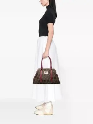 Fendi 2000-2010 Zucca Canvas Tote Bag