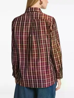 ELENA MIRÒ Check-print Long-sleeve Shirt