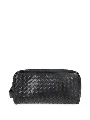 Bottega Veneta 1990-2000s Intrecciato Travel Pouch