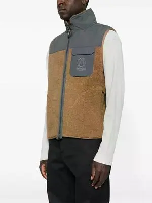 MURPHY&NYE Fleece-texture Panelled Gilet