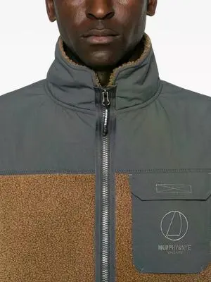 MURPHY&NYE Fleece-texture Panelled Gilet