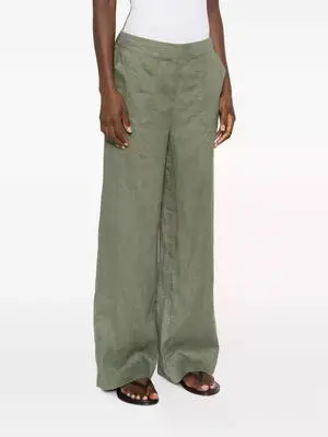 MAISON123 Elasticated-waist Wide-leg Trousers