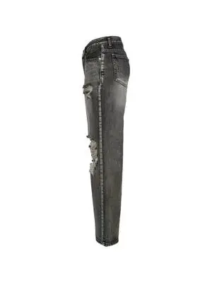 BOHEMSEO Distressed Wide-leg Jeans