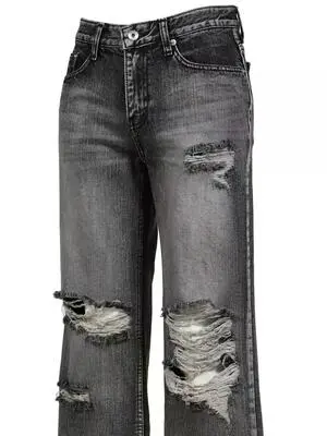 BOHEMSEO Distressed Wide-leg Jeans