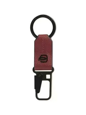 PIQUADRO Leather Keyring - Red