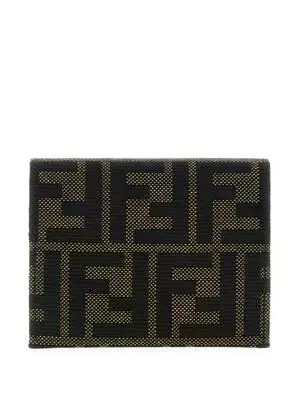 Fendi Ff Jacquard Card Case - Brown
