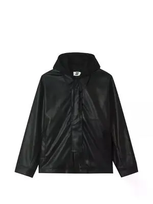 Izzue Layered Drawstring-hood Jacket