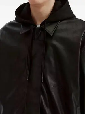Izzue Layered Drawstring-hood Jacket