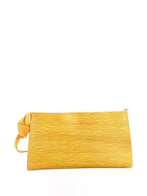 LOUIS VUITTON Epi Leather Pochette Accessoires Clutch Bag - Yellow