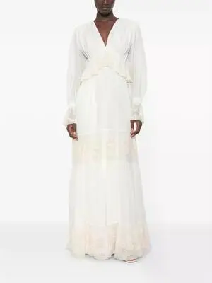 Raquel Diniz Lorelai V-neck Maxi Dress