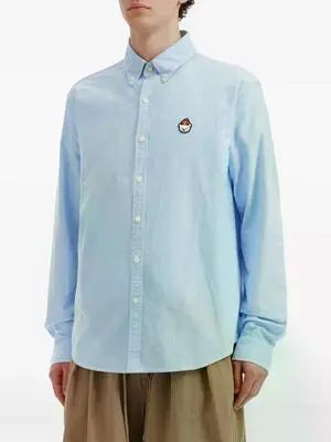 CHOCOOLATE Bear-patch Button-down Shirt