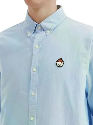 CHOCOOLATE Bear-patch Button-down Shirt