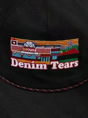 DENIM TEARS Q Town Embroidered Cap