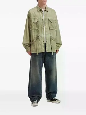 Izzue Strap-detail Button-up Shirt