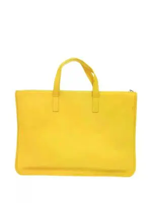 Loewe 2000-2026 Leather Anagram Toledo Briefcase Business Bag - Yellow