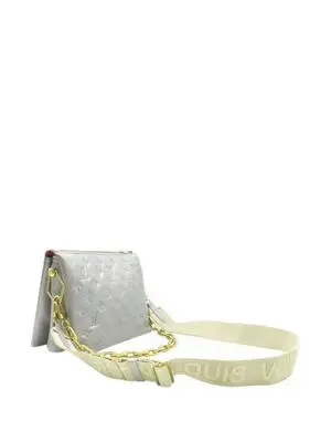 LOUIS VUITTON 2021-2026 Monogram Embossed Puffy Lambskin Coussin Pm Satchel
