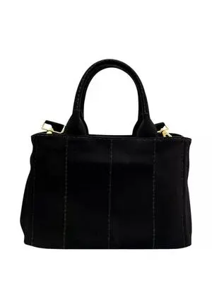 Prada 2013-2026 Small Canvas Canapa Logo Tote Satchel