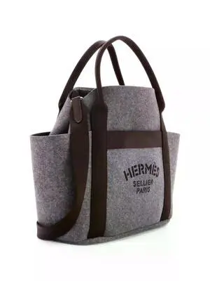 Hermès Sac De Pansage Groom Handbag Felt Shoulder Bag