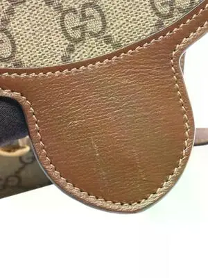 Gucci 2016-2026 Mini Gg Supreme Horsebit 1955 Crossbody Bag - Neutrals