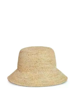 Kenzo Signature-weaved Raffia Bucket Hat