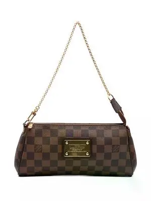 LOUIS VUITTON 2008 Damier Ebene Eva Satchel - Brown