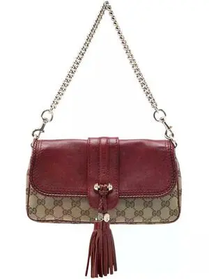 Gucci 2016-2026 Gg Canvas Marrakech Shoulder Bag - Red