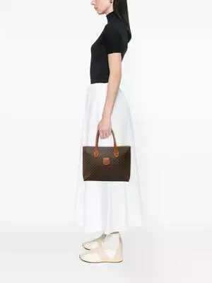 Celine 1996 Macadam Coated Canvas Tote Bag