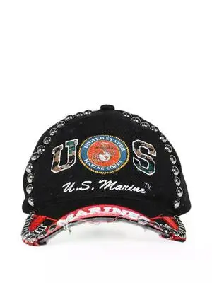 JOSHUA J. Patch-detail Peaked Cap - Black