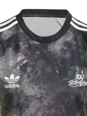 Adidas Originals X 100 Thieves Marble-effect T-shirt