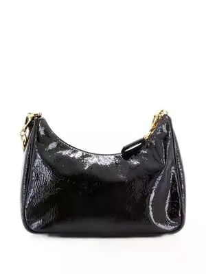 Prada Re-edition 2005 Patent Small Shoulder Bag - Black