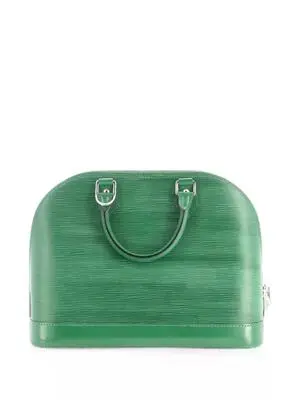 LOUIS VUITTON Alma Handbag Epi Leather Pm Satchel - Green