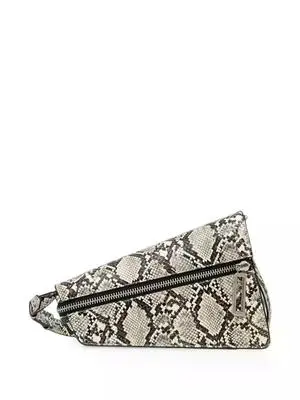 Sisley Snakeskin-effect Asymmetric Shoulder Bag