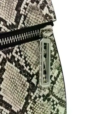 Sisley Snakeskin-effect Asymmetric Shoulder Bag